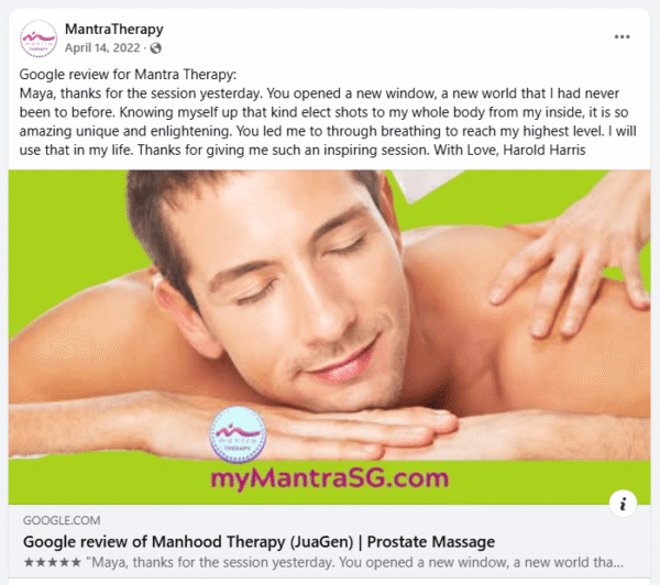 JuaGen and Prostate Massage by Expert Maya Wang Singapore